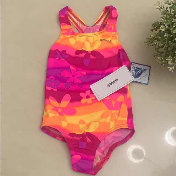Speedo | Swim | Speedo Colorful Pink Onepiece Swim Suit 4 | Poshmark